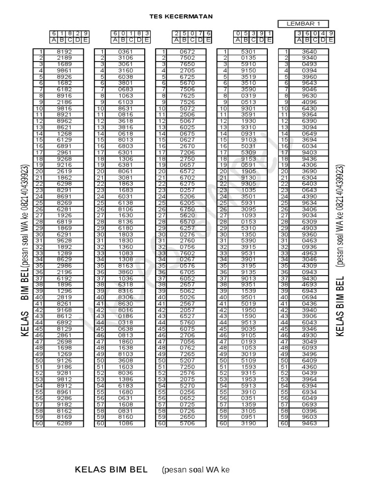 Angka Hilang 8192 | PDF