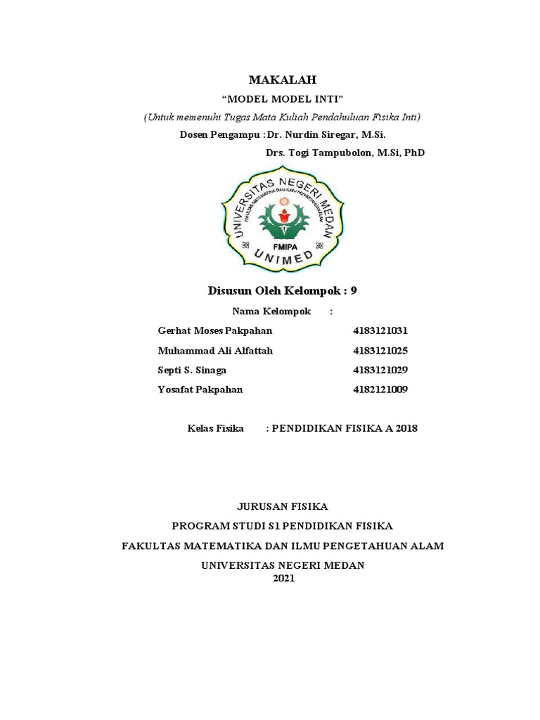 Model Inti Fisika Nuklir | PDF