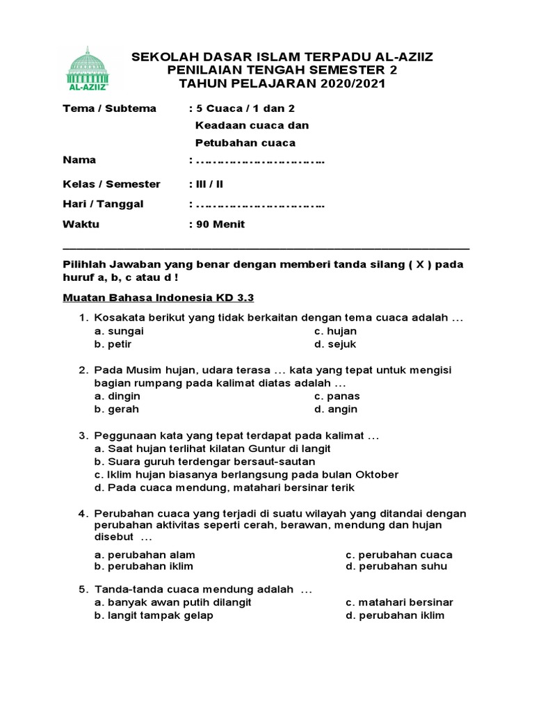 PTS2 TEMA 5 Sub1 & 2-DIDIN | PDF