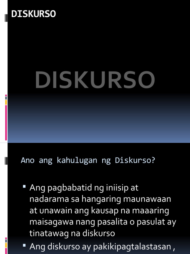 DISKURSO | PDF