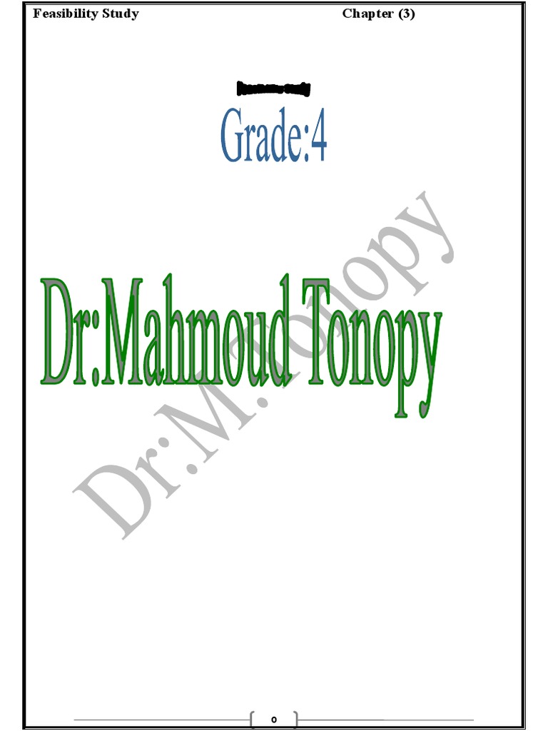 Feasibility Study, Chapter 3 .. | PDF | Capital Expenditure | Economies