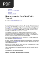 The Deep and Dark Web Guide | PDF | Tor (Anonymity Network) | Virtual ...