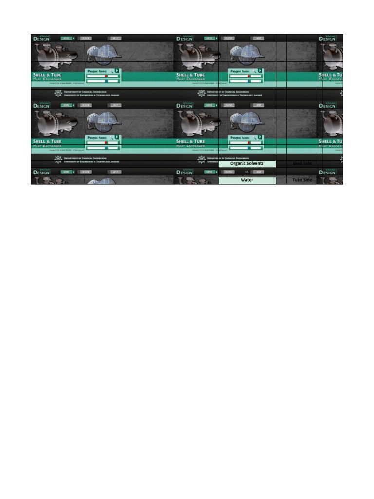 Design of Shell & Tube HX (Unprotected For Expert Excel Users) | PDF ...