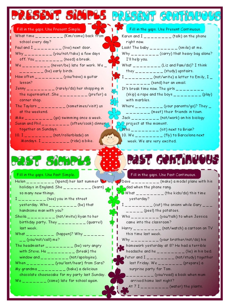 Fill in The Gaps. Use Present Simple | PDF