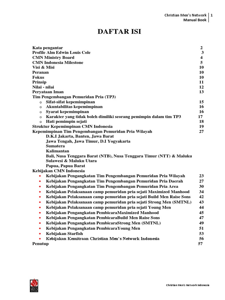 Manual Book CMN Indonesia 2014 PDF | PDF