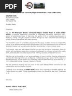 Letter of Request For Fogging and Misting | PDF | Health Sciences ...