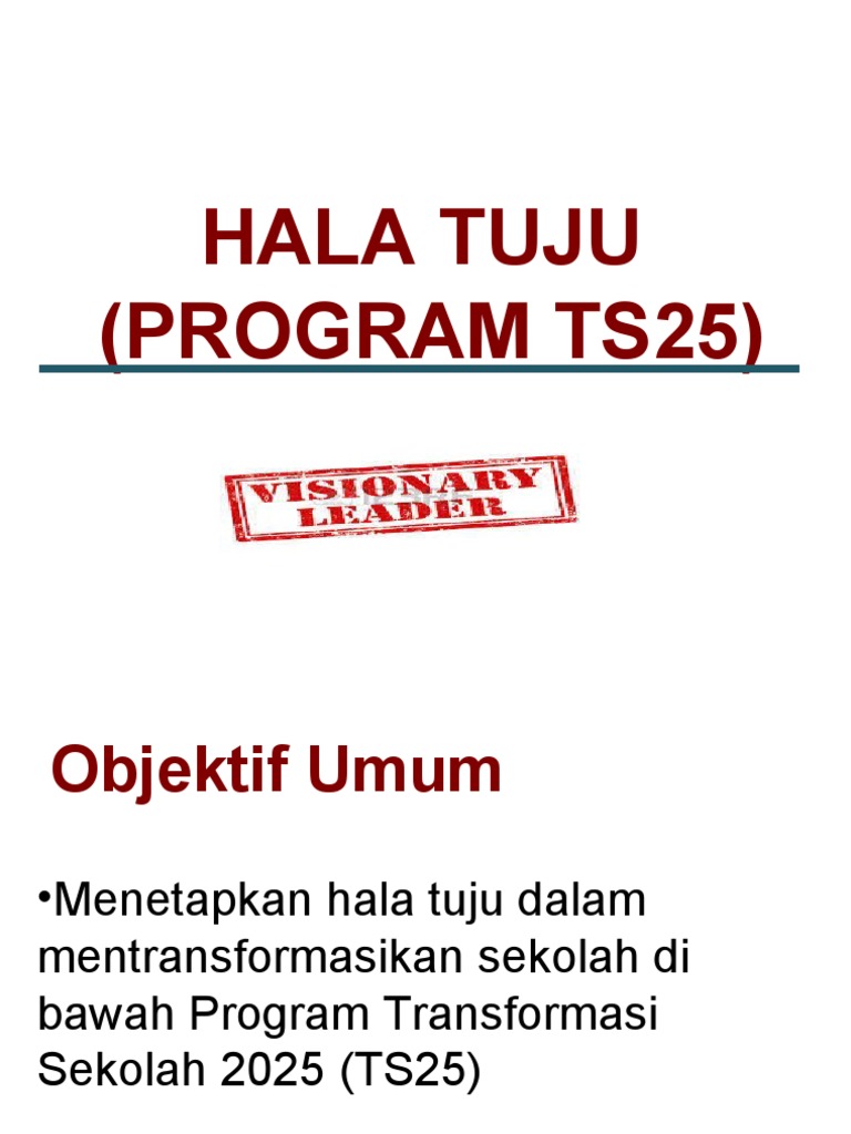 Hala Tuju TS25 | PDF