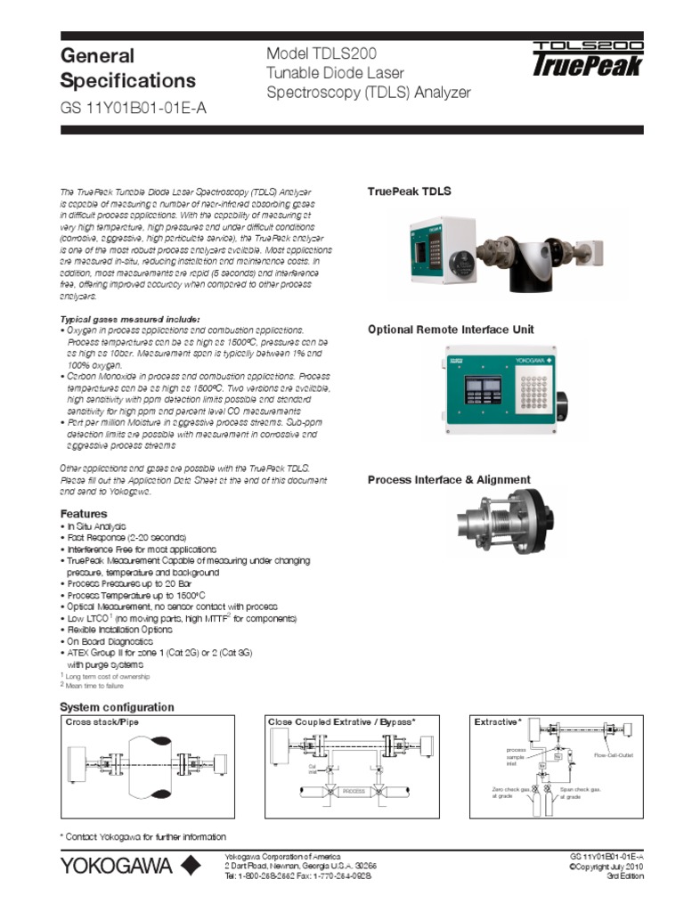GS TDLS200 - Edition 3 Final | PDF | Absorption Spectroscopy | Laser
