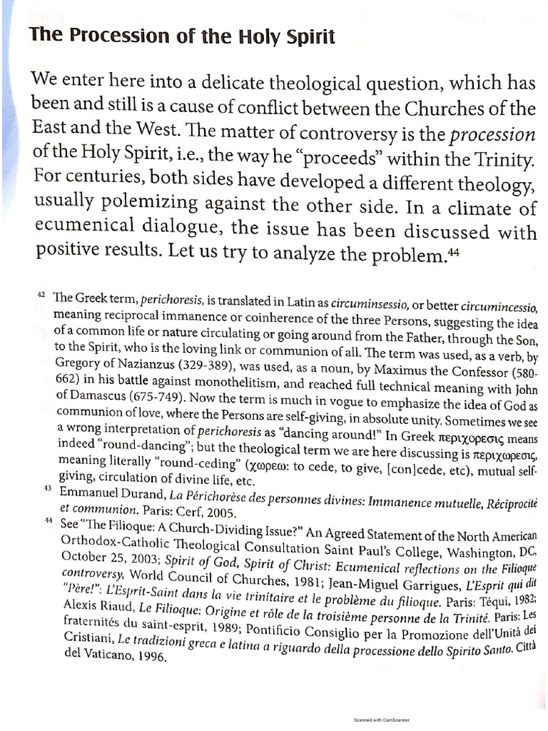 Procession of The Holy Spirit | PDF