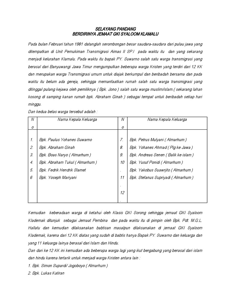 Selayang Pandang | PDF