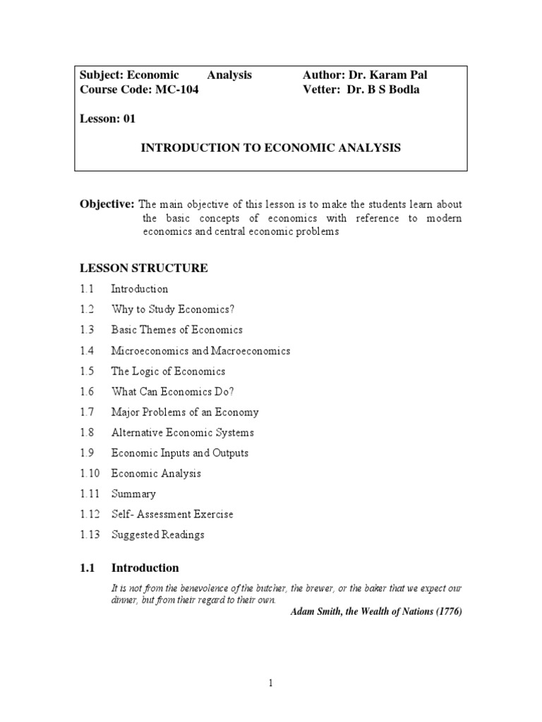MC 104 | PDF | Economics | Factors Of Production