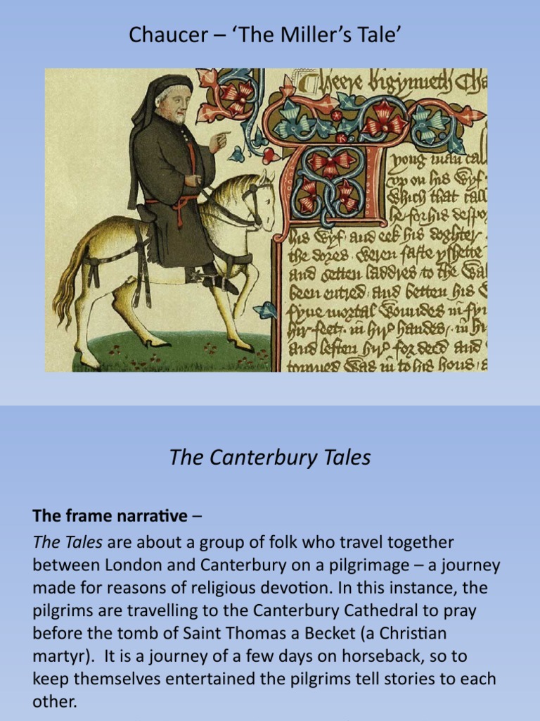 The Miller's Tale', Lecture 1 (2017) | PDF | The Canterbury Tales
