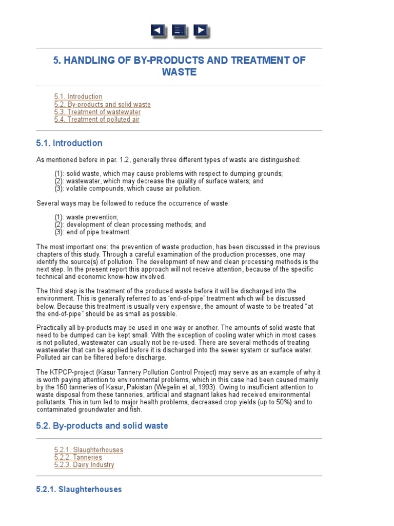 Waste Management in Food Industries | PDF | Sewage Treatment ...