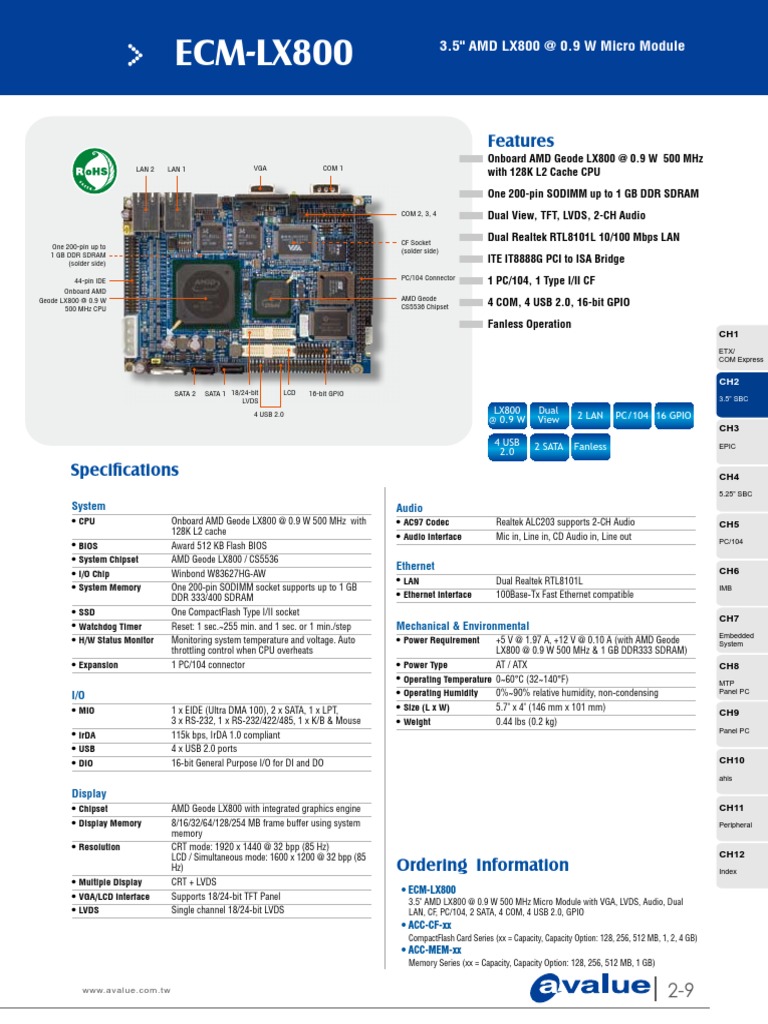 Ecm lx800 PDF | PDF | Advanced Micro Devices | Microcomputers
