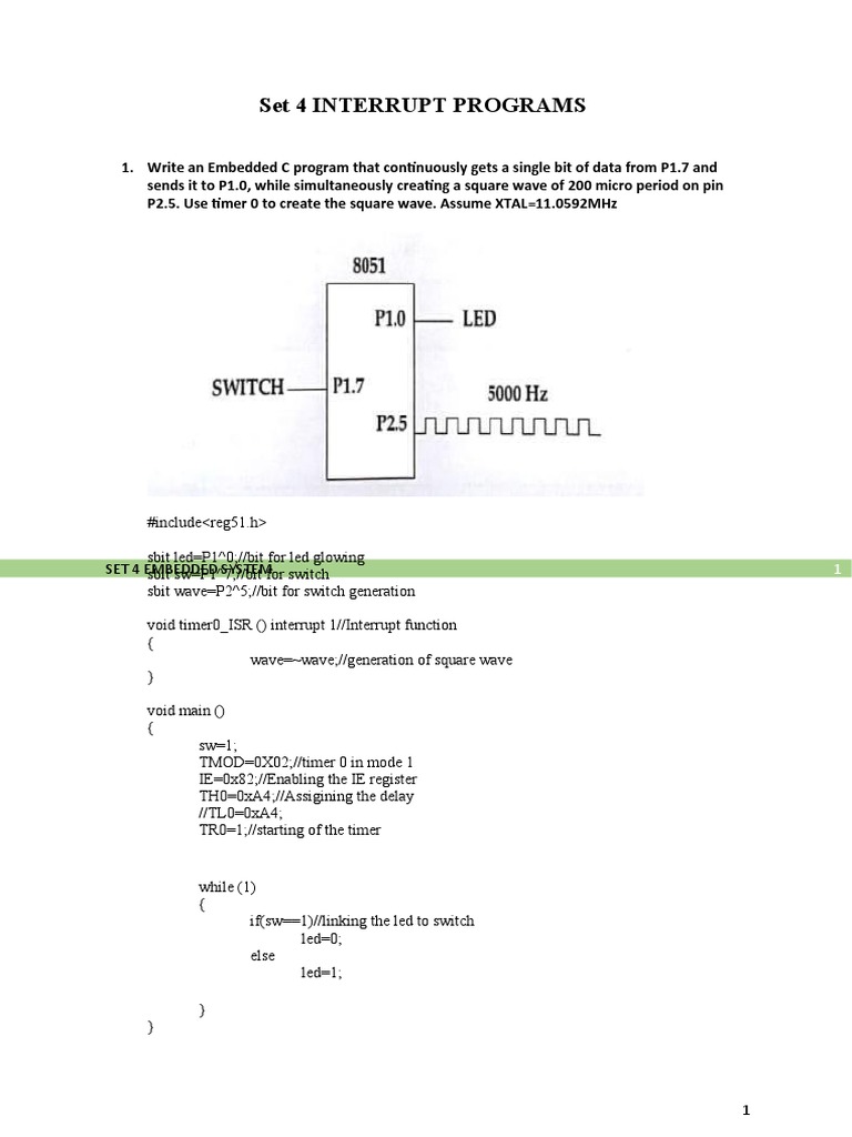 Set 4 Interrupt Programs | PDF | Computer Engineering | Information And Communications Technology