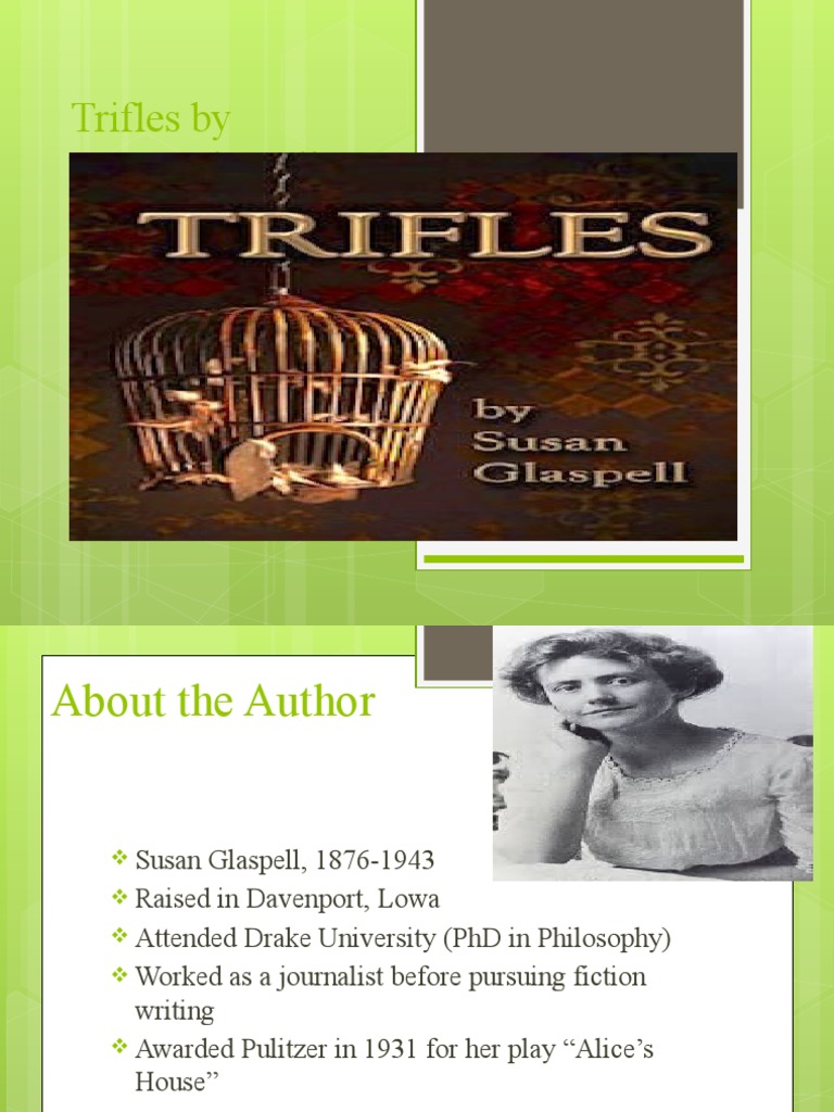 Trifles by Susan Glaspell | PDF