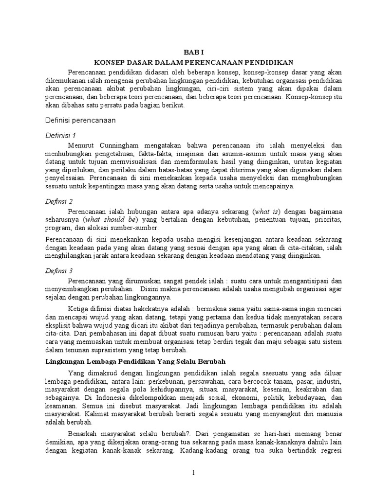 Perencanaan Pendidikan MP | PDF