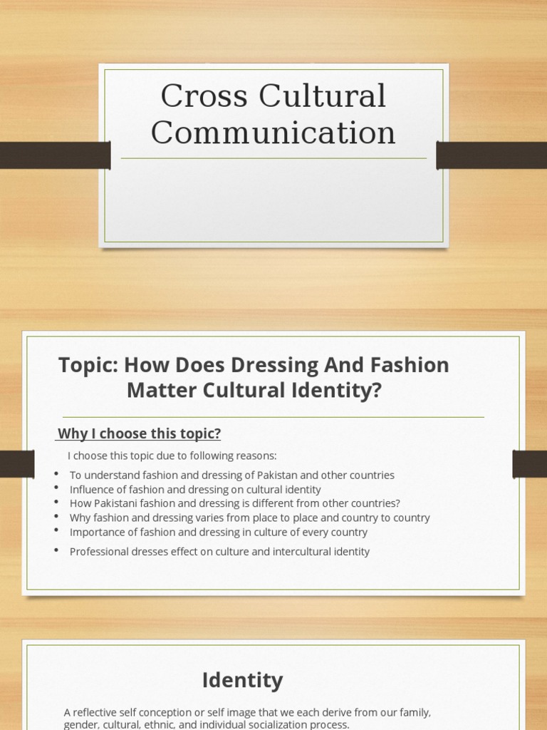 Exploring Cultural Identity Through Dress: A Comparative Analysis of ...