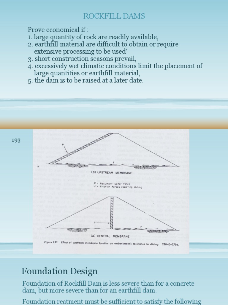 When Rockfill Dams Provide the Most Economical Solution: Considerations ...