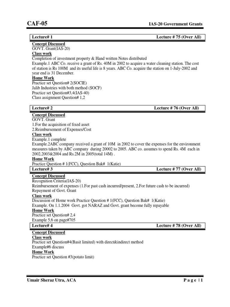 75 - 78 CAF.05 IAS-20 (Government Grants) 75-78 | PDF | Business ...
