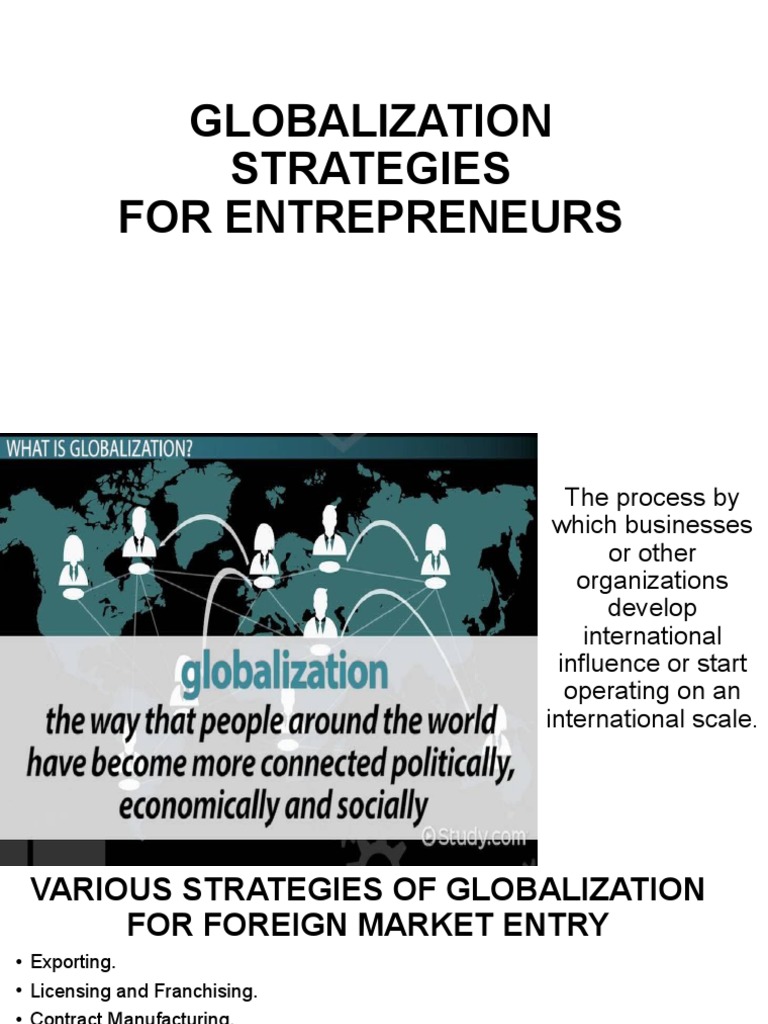 Globalization Strategies | PDF | License | Mergers And Acquisitions
