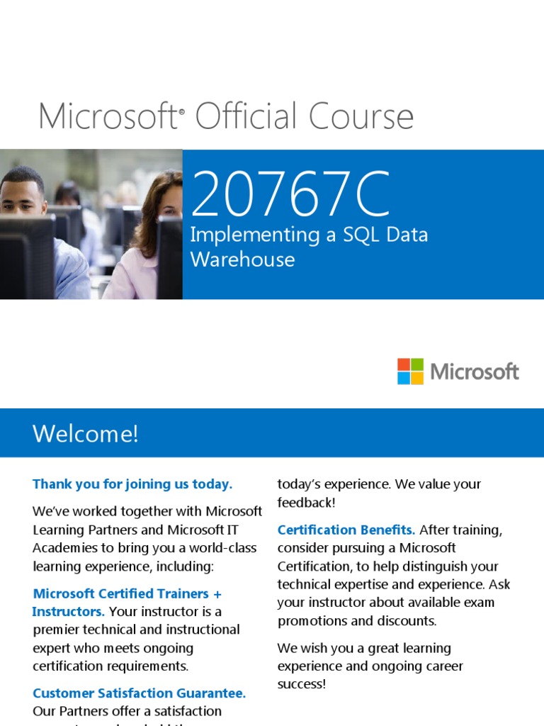 Microsoft Official Course: Implementing A SQL Data Warehouse | PDF ...