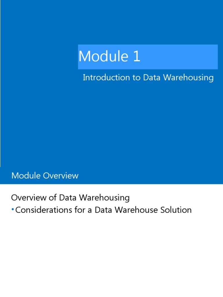 Introduction To Data Warehousing | PDF | Data Warehouse | Database Index