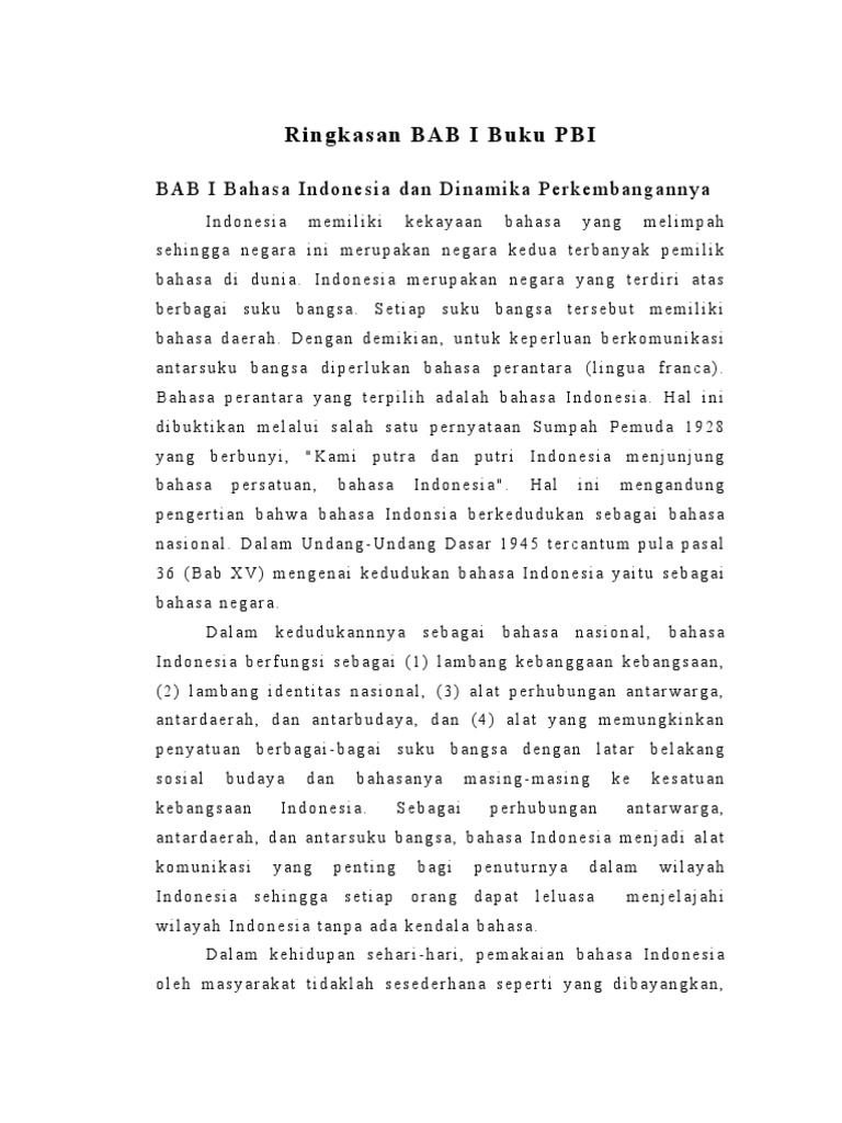 Tugas 1 - IF1 - 10120038 - Ringkasan BAB I Buku PBI | PDF
