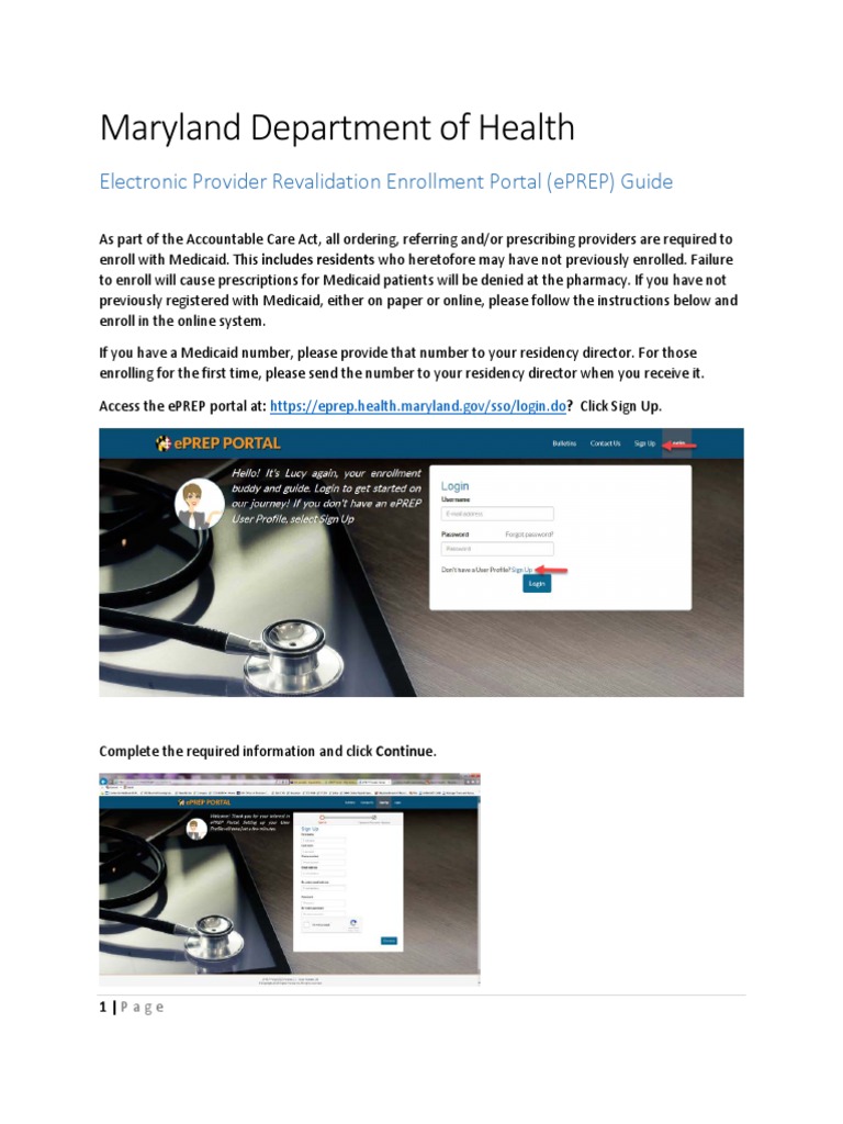 Maryland Department of Health: Electronic Provider Revalidation ...