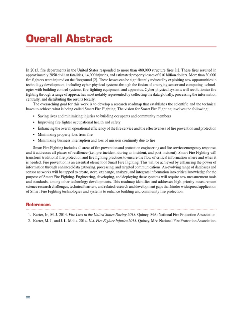 Overall Abstract: References | PDF | Internet Of Things | Firefighter