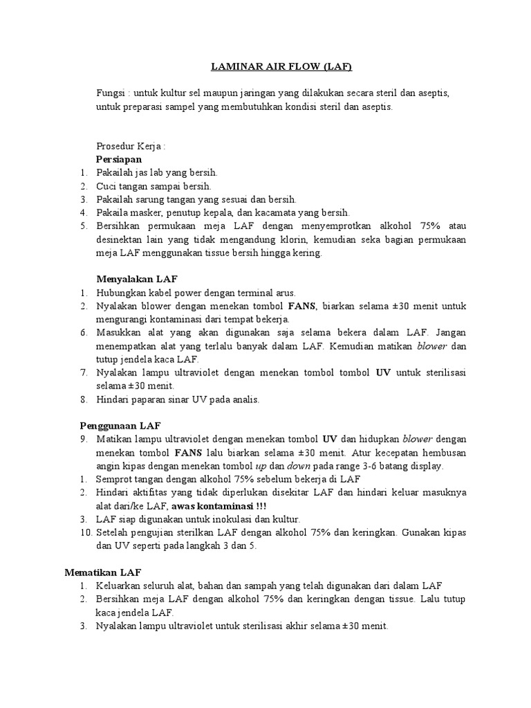 Laminar Air Flow | PDF