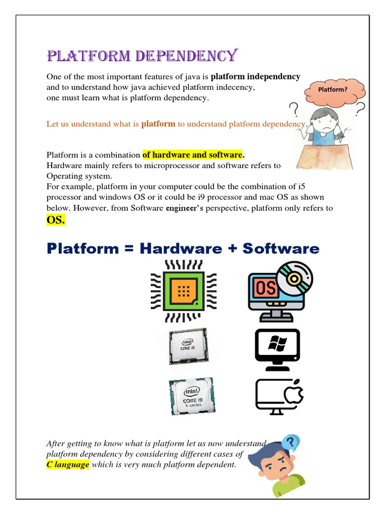 Platform Dependency | PDF | Source Code | Cross Platform Software