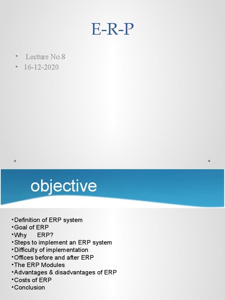 Understanding ERP: Implementation Guide | PDF | Enterprise Resource ...