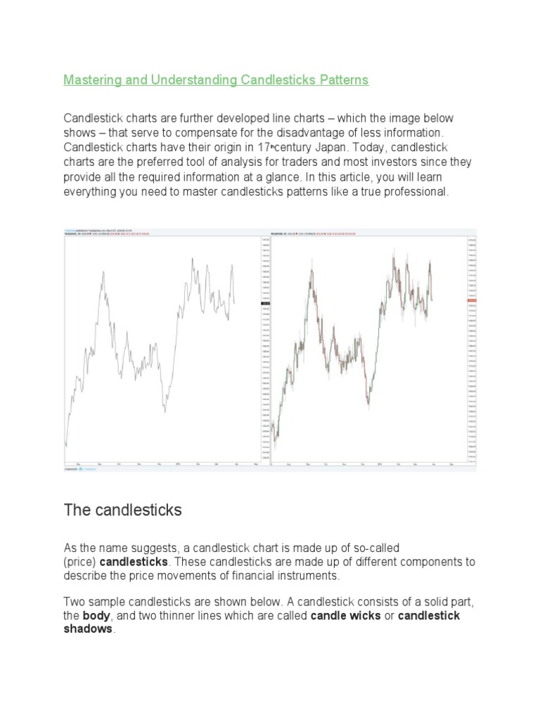 Understanding Candlestick Patterns | PDF | Technical Analysis | Market ...