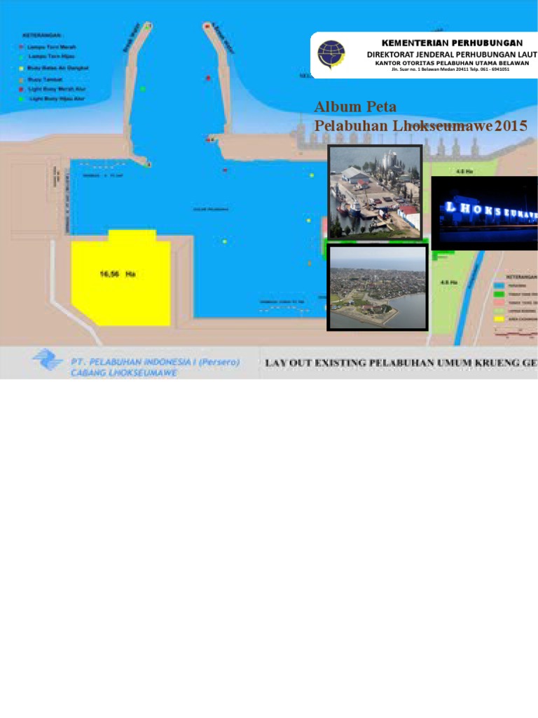 Peta Layout Eksisting Pelabuhan Lhokseumawe | PDF