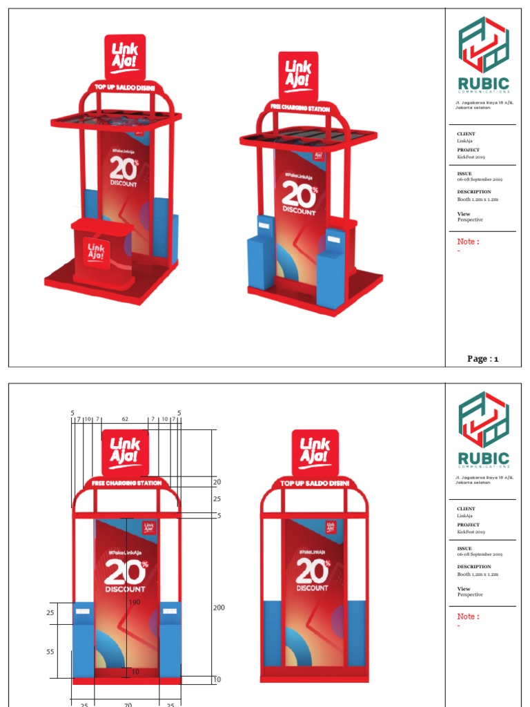 GAMBAR KERJA BOOTH - 120x120cm - LINKAJA - KICKFEST 2019-1 | PDF
