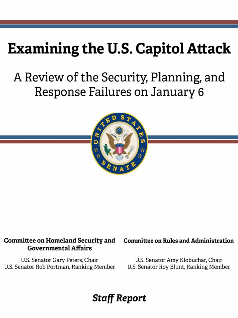 Read: Senate Report On Severe Intelligence Failures On Jan. 6 | PDF ...