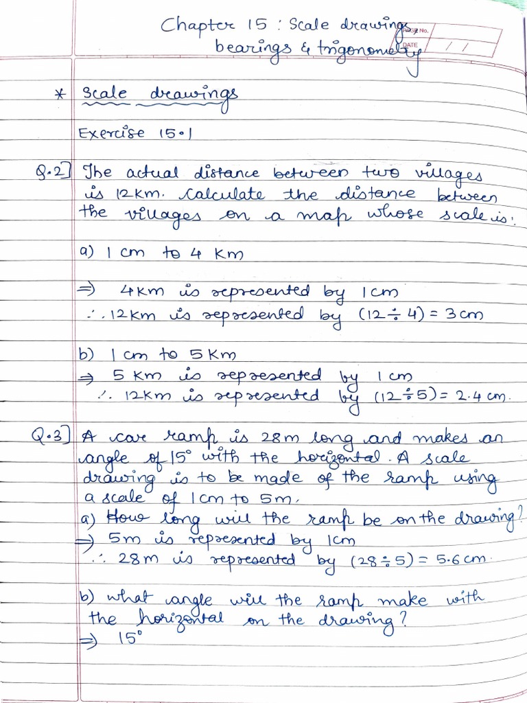 Classnotes On Bearings and Trigonometry | PDF