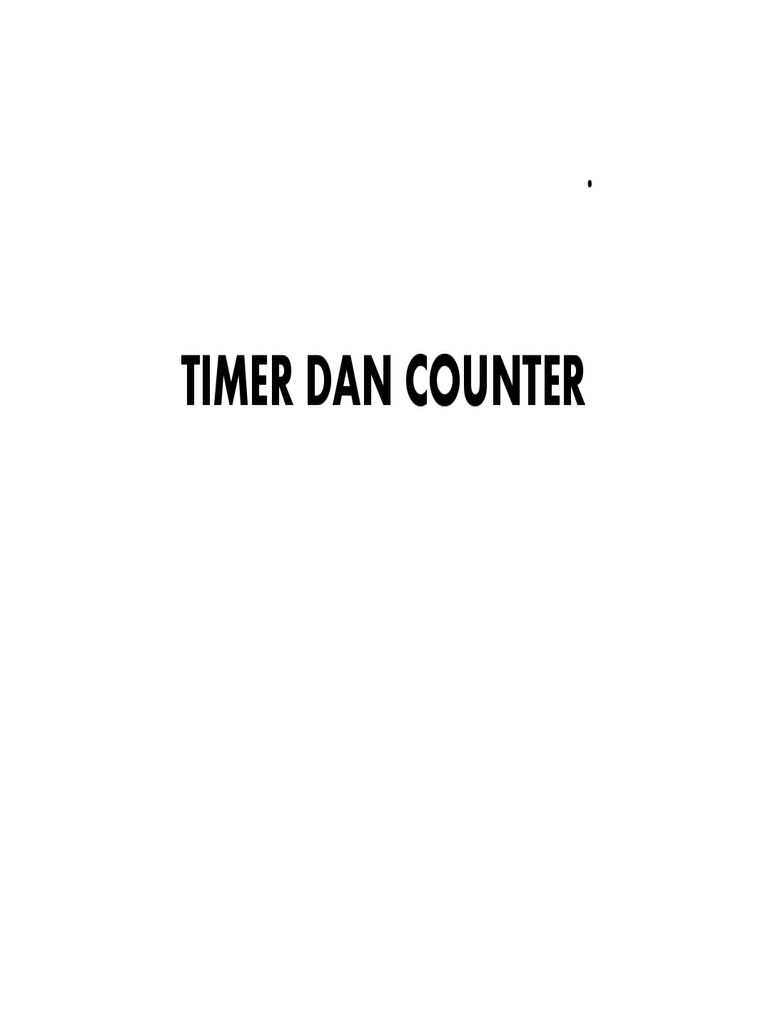 Timer & Counter | PDF