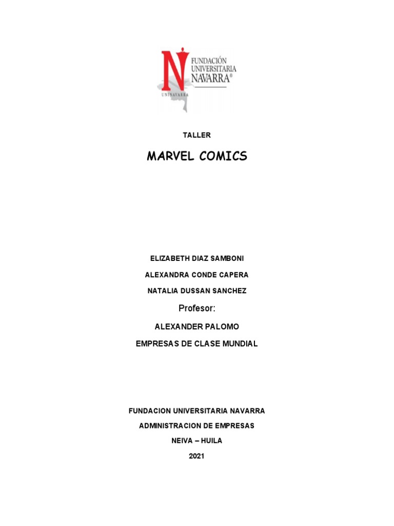 Análisis de Marvel Comics y su Éxito | PDF | Comics Marvel