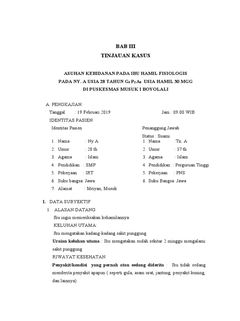 Asuhan Kebidanan Ibu Hamil | PDF