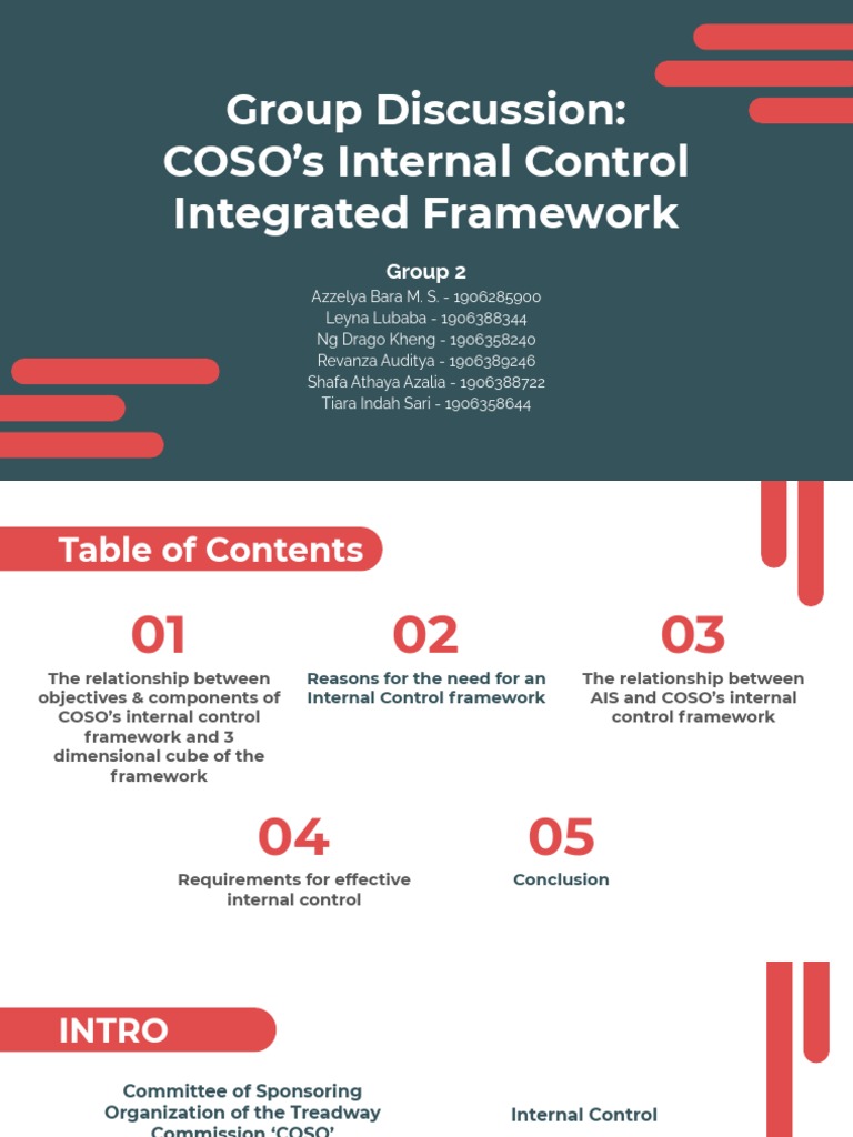 COSO Internal Control Framework Overview | PDF | Internal Control ...
