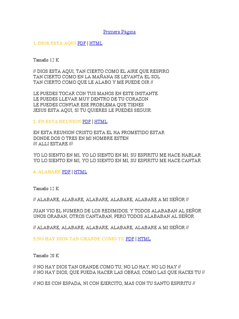 Coritos Alegres | PDF | Cristo (título) | Jesús