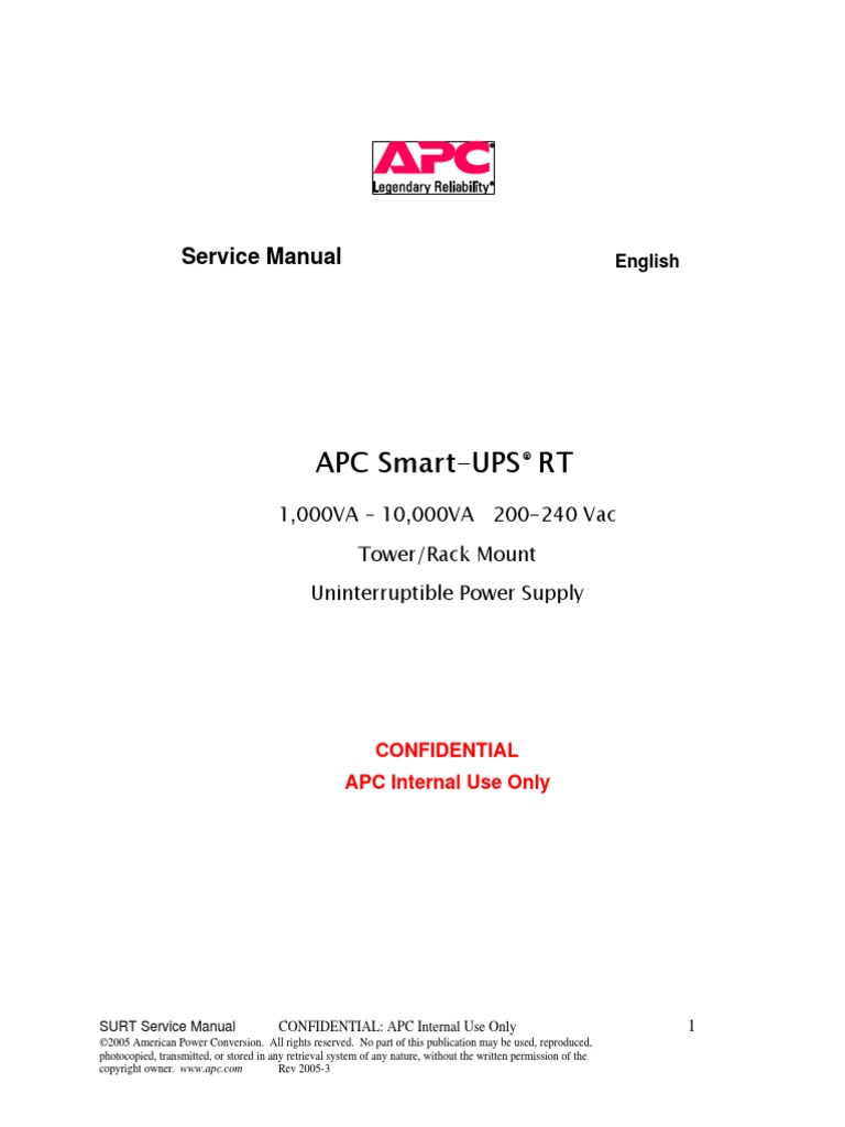 SURT Service Manual - RMA - Rev3b | PDF | Rectifier | Power Inverter