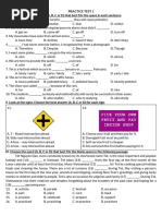 Entrance Exam Practice Test 1 KEY - Grade 9 | PDF | Language Arts ...