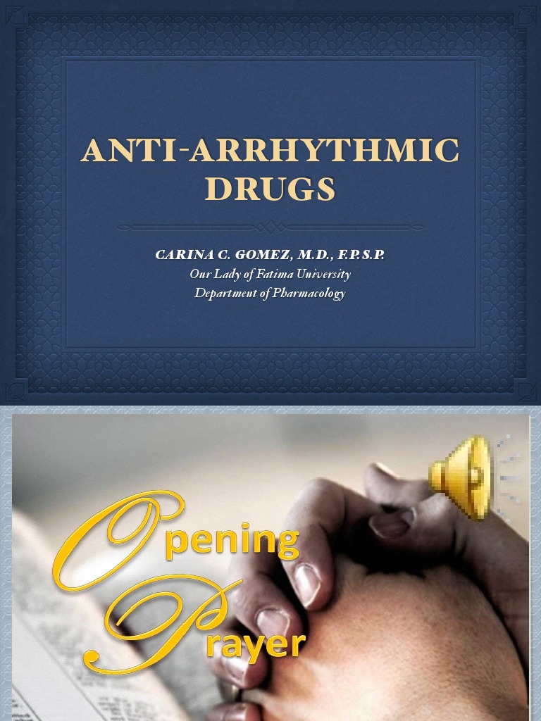 Antiarrhythmic Drugs Overview | PDF | Cardiac Electrophysiology | Heart