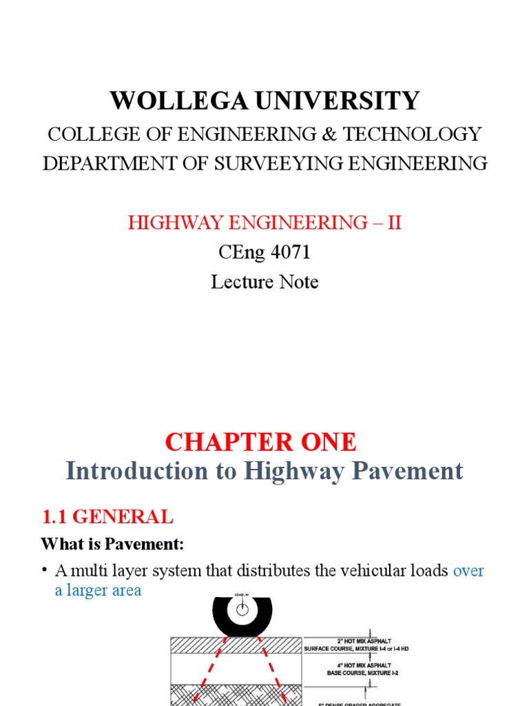 Introduction To Highway Pavement-1 | PDF | Road Surface | Fracture