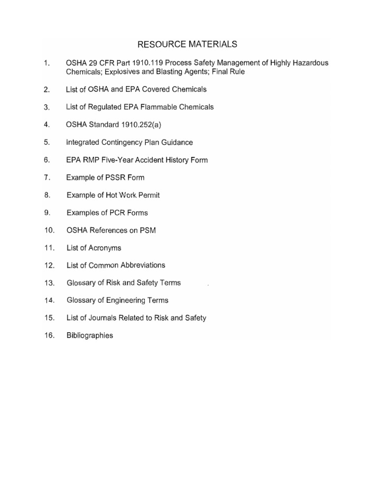 01 Resource Material | PDF | Occupational Safety And Health ...