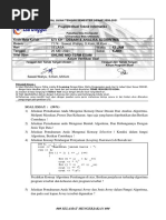 Soal Uas Prak - Alpro 1e 2023 | PDF | Seni | Komputer