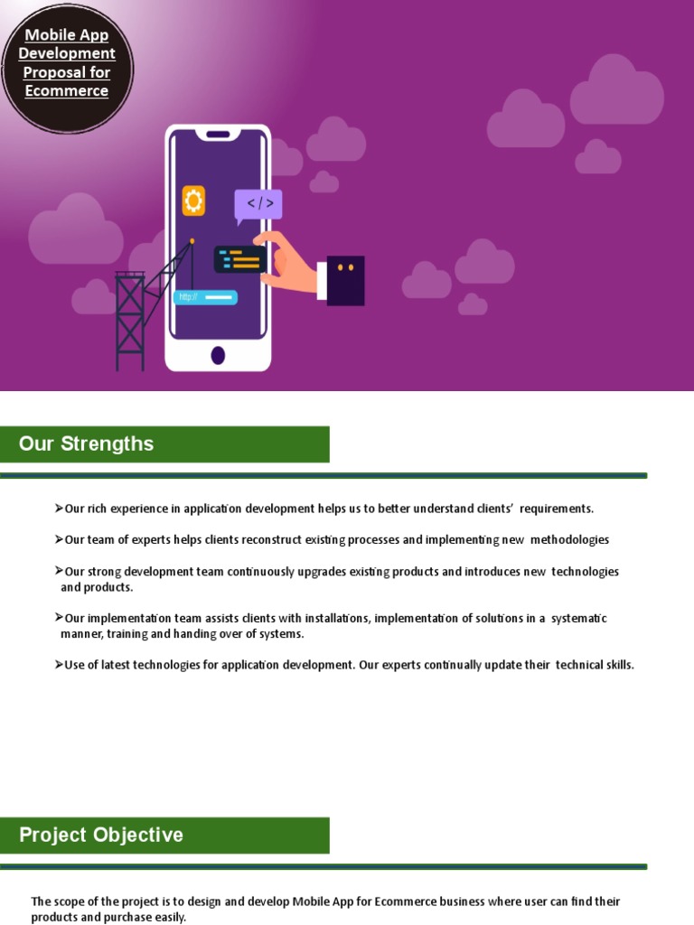 Mobile App Development Proposal For Ecommerce | PDF | Mobile App ...